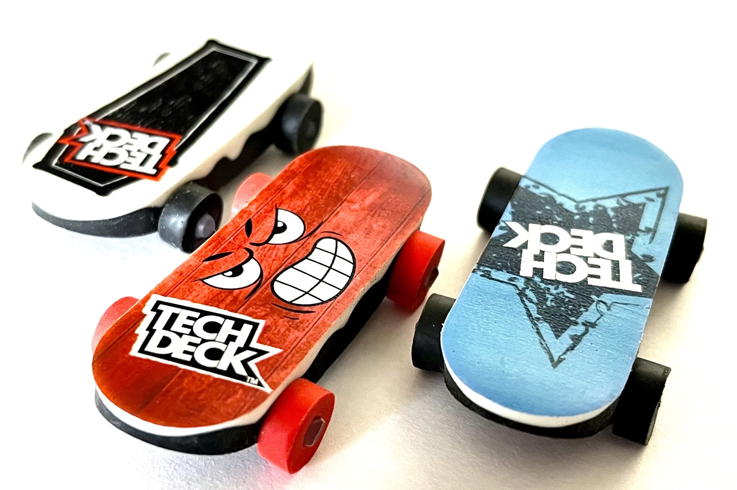 Tech Deck Bendy Boards Collectible Mini Skateboard Erasers, Rubberized Fingerboards (Set 2)