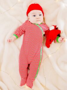 under the nile organic cotton baby buddy santa toy