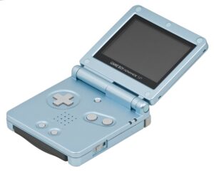 game boy advance sp pearl blue [game boy advance]