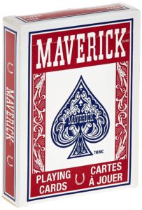 maverick standard index playing cards, 1 ct (colors may vary)