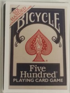 bicycle six handed 500 card deck