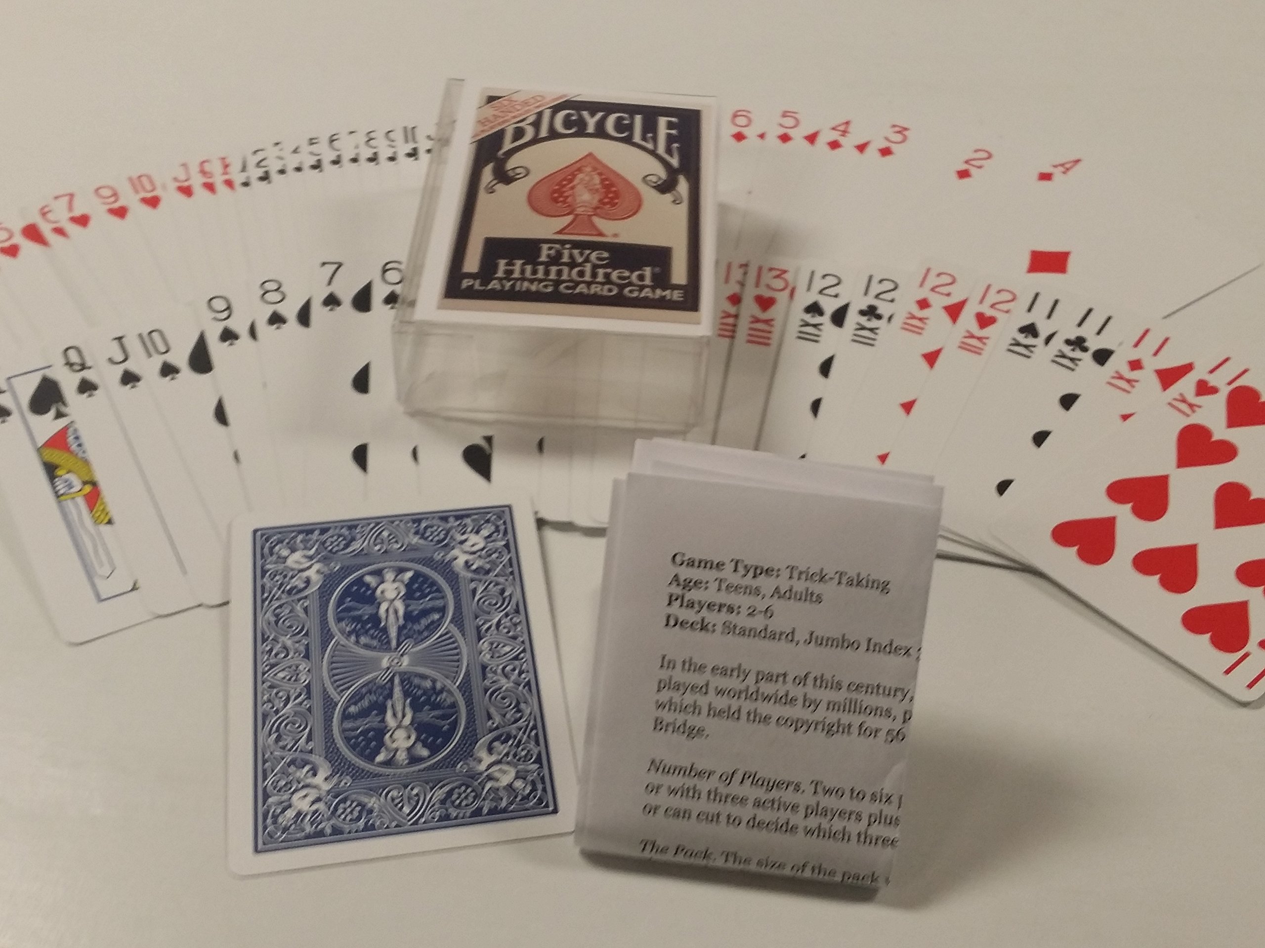 Bicycle Six Handed 500 Card Deck