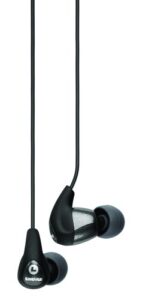 shure se420-k sound isolating earphones (black)