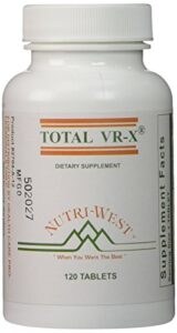 nutri-west - total vr-x - formerly total virx - 120