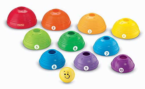 Fisher-Price Baby Toy Stack & Roll Cups, 10-Piece Stacking & Nesting Activity for Developmental Play Infants Ages 6+ Months