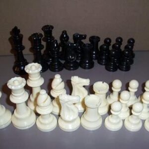 Staunton Tournament Chess Pieces, Triple Weighted with 3.75" King and 2 extra Queens