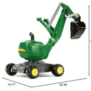 rolly toys John Deere Ride-On: 360-Degree Excavator Shovel/Digger, Youth Ages 3+