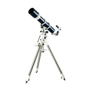 celestron – omni xlt 120 refractor telescope – hand-figured refractor with xlt optical coatings – manual german equatorial eq mount with setting circles and slow motion control – includes accessories