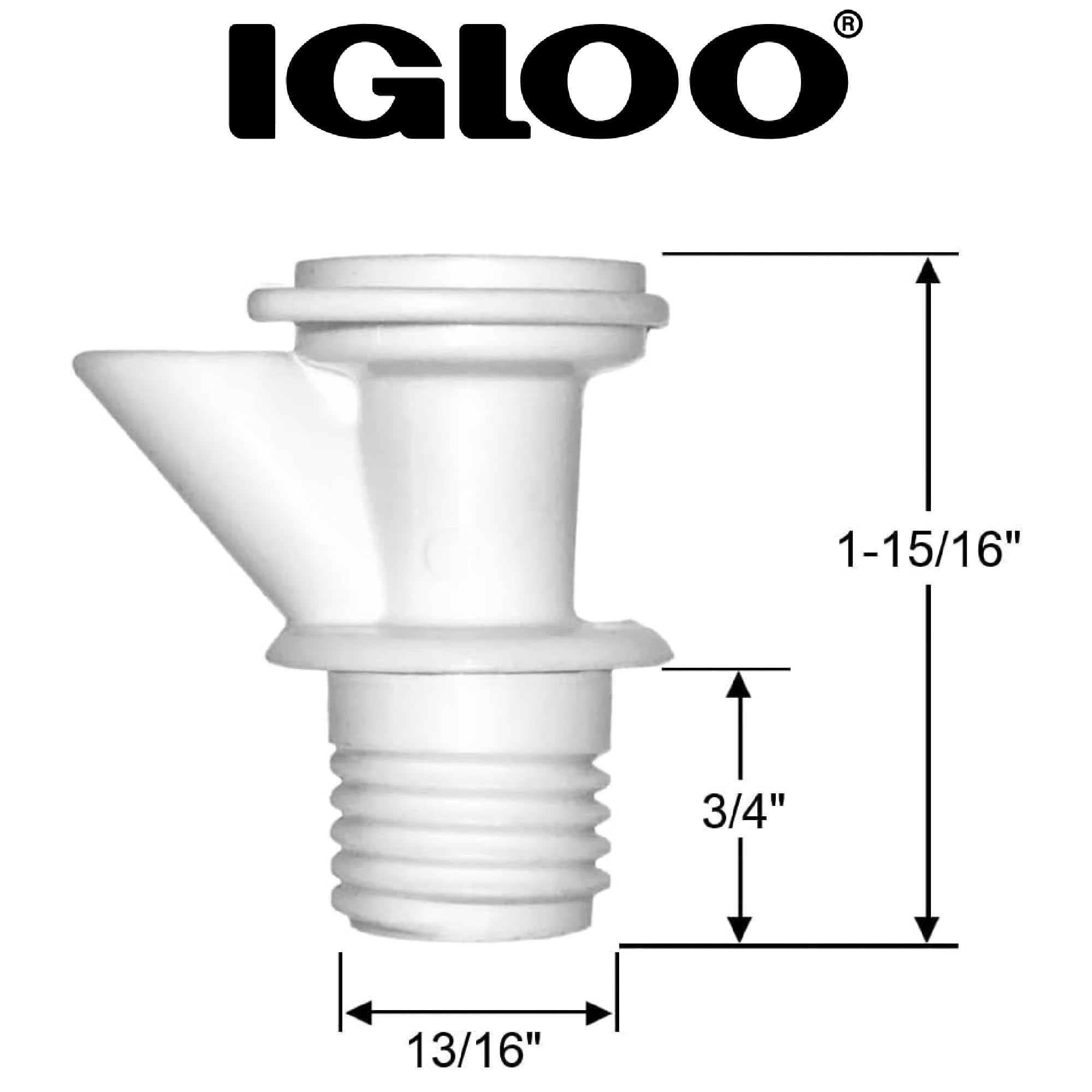 Igloo Push-Button Spigot for 2-10 Gallon Water Cooler Beverage Jugs