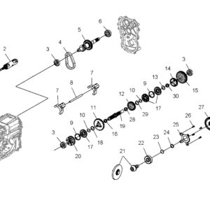 Polaris Ranger Helical Gear, Mid Output, 56T, Genuine OEM Part 3234137, Qty 1