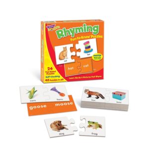 trend fun-to-know early childhood puzzles, rhyming (t36009)