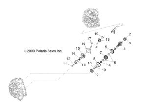 polaris atv gear, 30t, genuine oem part 3233722, qty 1