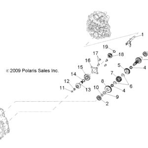 Polaris ATV Gear, 30T, Genuine OEM Part 3233722, Qty 1