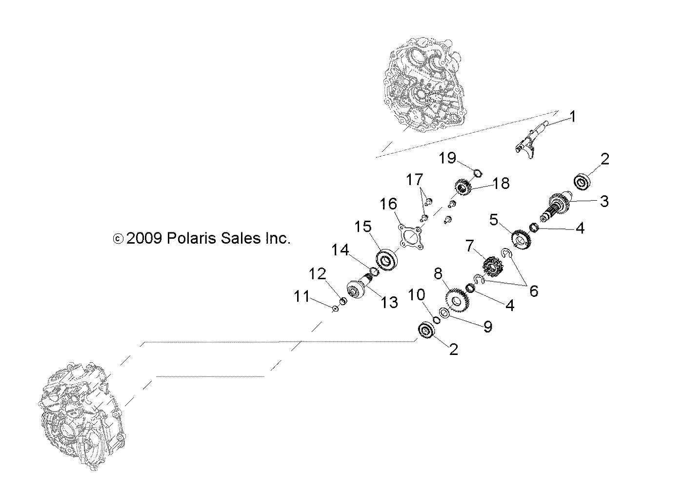 Polaris ATV Gear, 30T, Genuine OEM Part 3233722, Qty 1