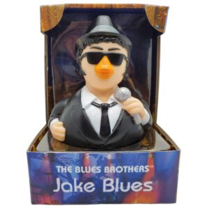 CelebriDucks Blues Brother Jake - Premium Bath Toy Collectible - Rock Music Themed - Perfect Present for Collectors, Celebrity Fans, Music, and Movie Enthusiasts