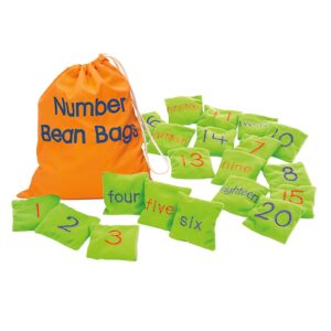 educational insights number beanbags, learn numbers, toddler learning toy, preschool kindergarten classroom must haves, set of 20 beanbags, ages 3+