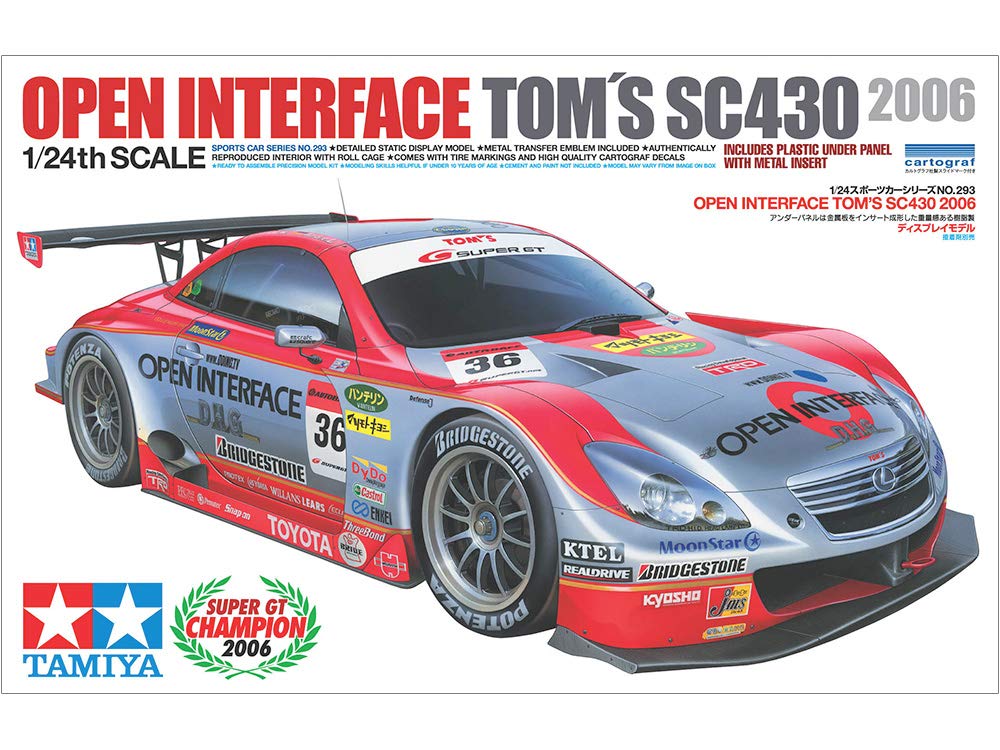 Open Interface Tom's SC430 Race Car 1/24 Tamiya