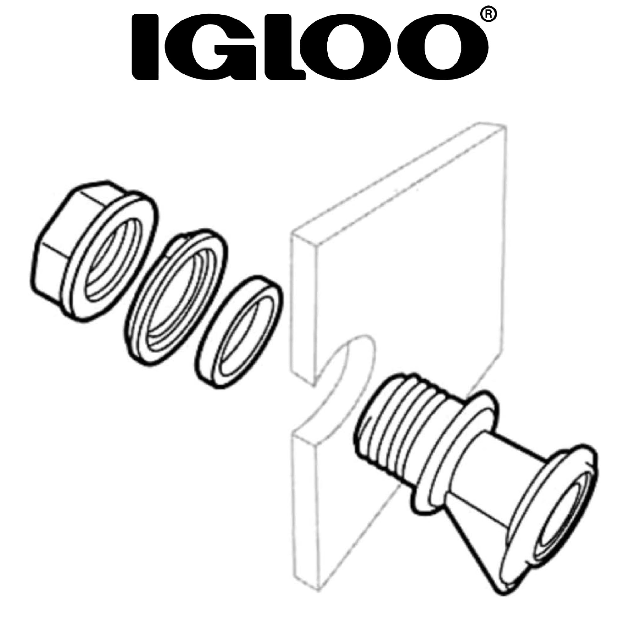 Igloo Push-Button Spigot for 2-10 Gallon Water Cooler Beverage Jugs