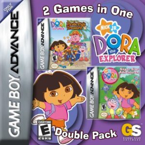 dora the explorer super star adventures & the search for pirate pig's treasure, double pack, game boy advance