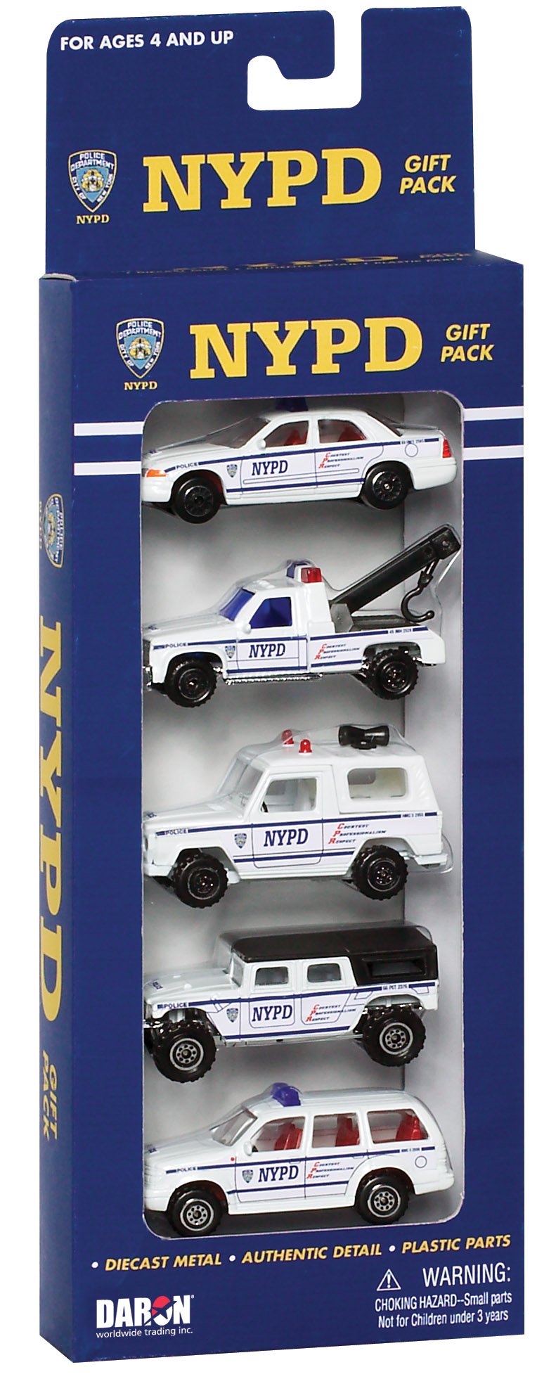 Daron Nypd Vehicle Gift Set, 5-Piece