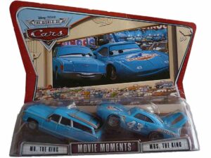 disney cars toys movie moments: mr. & mrs. the king