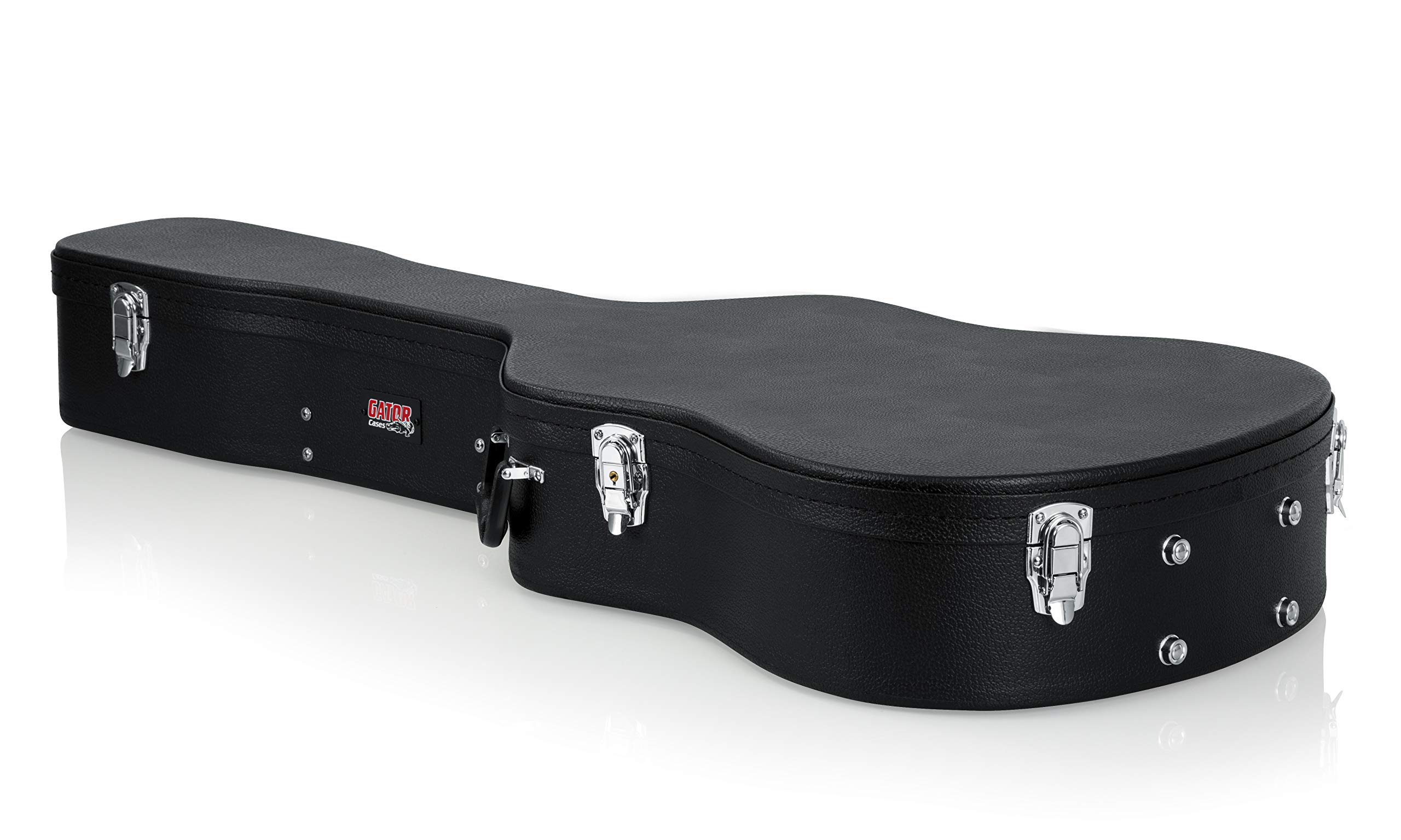 Gator Cases Hard-Shell Wood Case for 6 or 12 String Acoustic Dreadnought Guitars (GWE-DREAD 12)