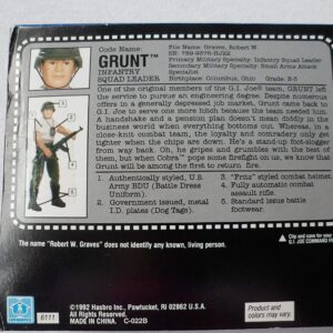 G.I. Joe Basic Training Grunt 12" Action Figure Hall of Fame