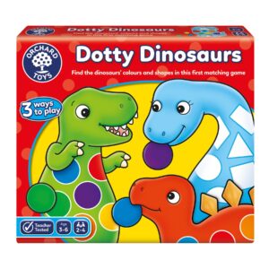 orchard toys dotty dinosaurs children's game, multi, one size