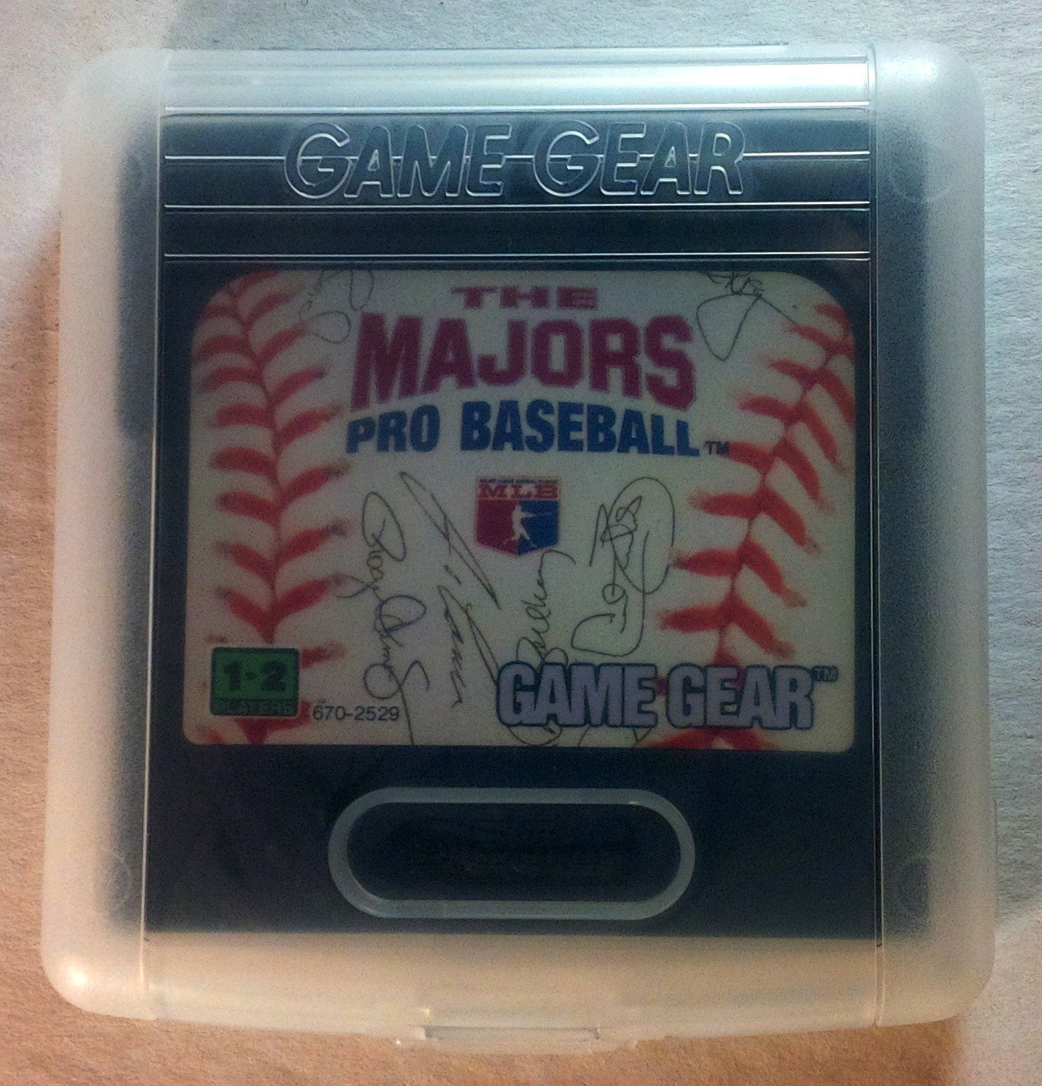 Majors Pro Baseball Sega Game Gear