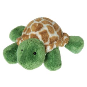 mary meyer pufferbellies stuffed animal soft toy, pokey belly turtle, 7-inches