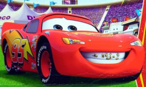 pixar cars: bug mouth mcqueen