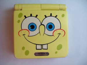 gameboy advance sp- limited edition spongebob squarepants