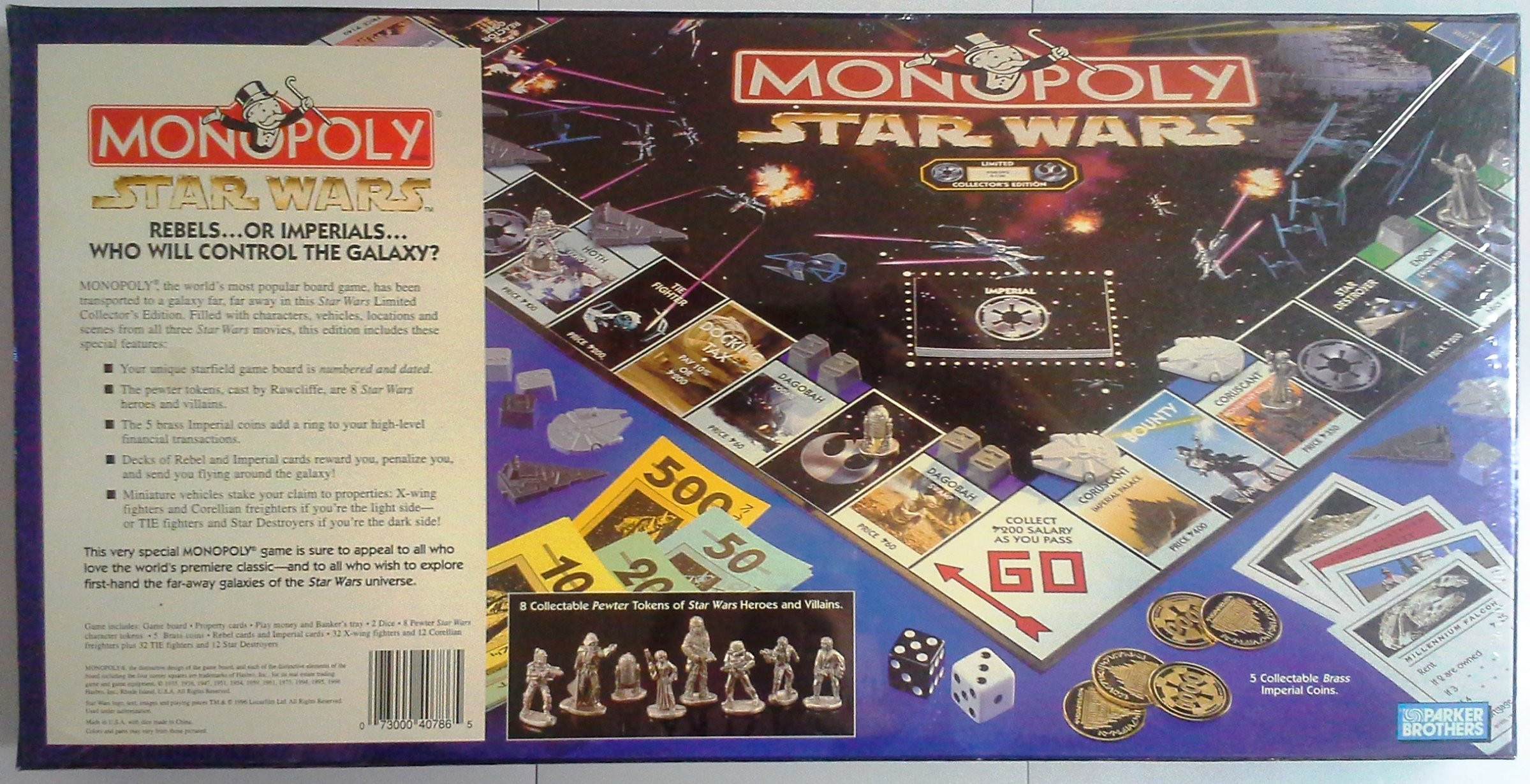 Monopoly 1997 Star Wars Monopoly Limited Collector'S 20Th Anniversary Edition