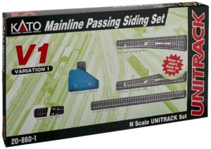 kato usa model train products v1 unitrack mainline passing siding set