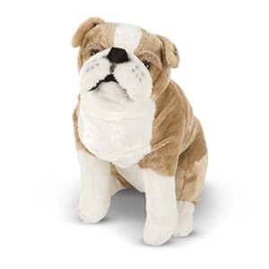 melissa & doug giant english bulldog - lifelike stuffed animal (nearly 2 feet tall)