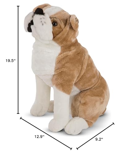 Melissa & Doug Giant English Bulldog - Lifelike Stuffed Animal (nearly 2 feet tall)