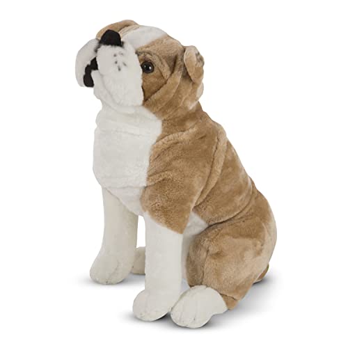 Melissa & Doug Giant English Bulldog - Lifelike Stuffed Animal (nearly 2 feet tall)