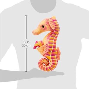 Wild Republic Seahorse Plush, Stuffed Animal, Plush Toy, Gifts for Kids, w/ babies 11.5 inches, Multicolor, 12"