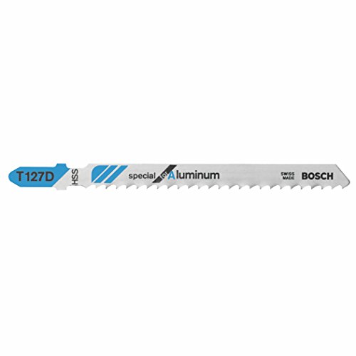 Bosch T127D100 100 pieces 4 In. 8 TPI Special for Aluminum T-Shank Jig Saw Blades