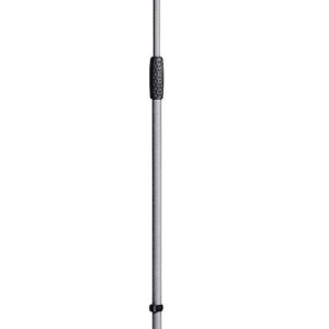 K&M Konig & Meyer 21080.500.87 Tripod Microphone Stand w/Extendable Boom Arm | Clutch Height Adjustment | Soft-Touch Lock | Folding Leg Design | Zinc Die-Cast Base | German Made | Gray Powder Coated