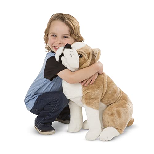 Melissa & Doug Giant English Bulldog - Lifelike Stuffed Animal (nearly 2 feet tall)