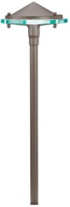 kichler 15317azt path & spread 1-light 12v, textured architectural bronze