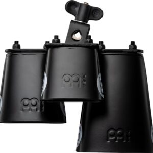 Meinl Percussion SLTRI-BK Black Powder Coated Steel Triple Bell