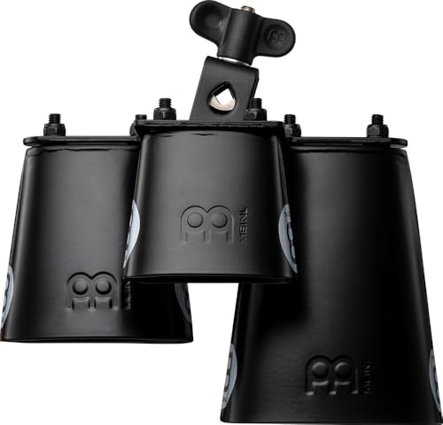 Meinl Percussion SLTRI-BK Black Powder Coated Steel Triple Bell