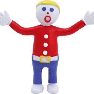 NJ Croce Mr. Bill Bendable Action Figure, Multicolor Poseable Flexible Toy for Kids Gift Durable Collectible Action Figure for Kids and Collectors Ages 3+ Mr. Bill Character Toy