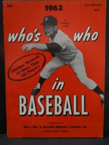 who's who in baseball 1962