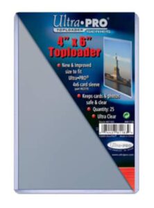 ultra pro 4" x 6" toploader 25ct