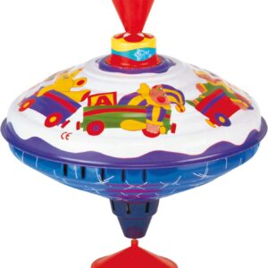 Bolz Playbox Music Spinning Top Toy for Children, The Funny Buzzing Hum Gets Louder As The Top Spins Faster, So Durable