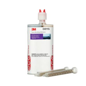 3m panel bonding adhesive, 08115, oem recommended, two-part epoxy, 200 ml/6.75 fl oz cartridge, black