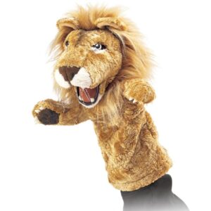 folkmanis lion stage puppet, multi, 1 ea